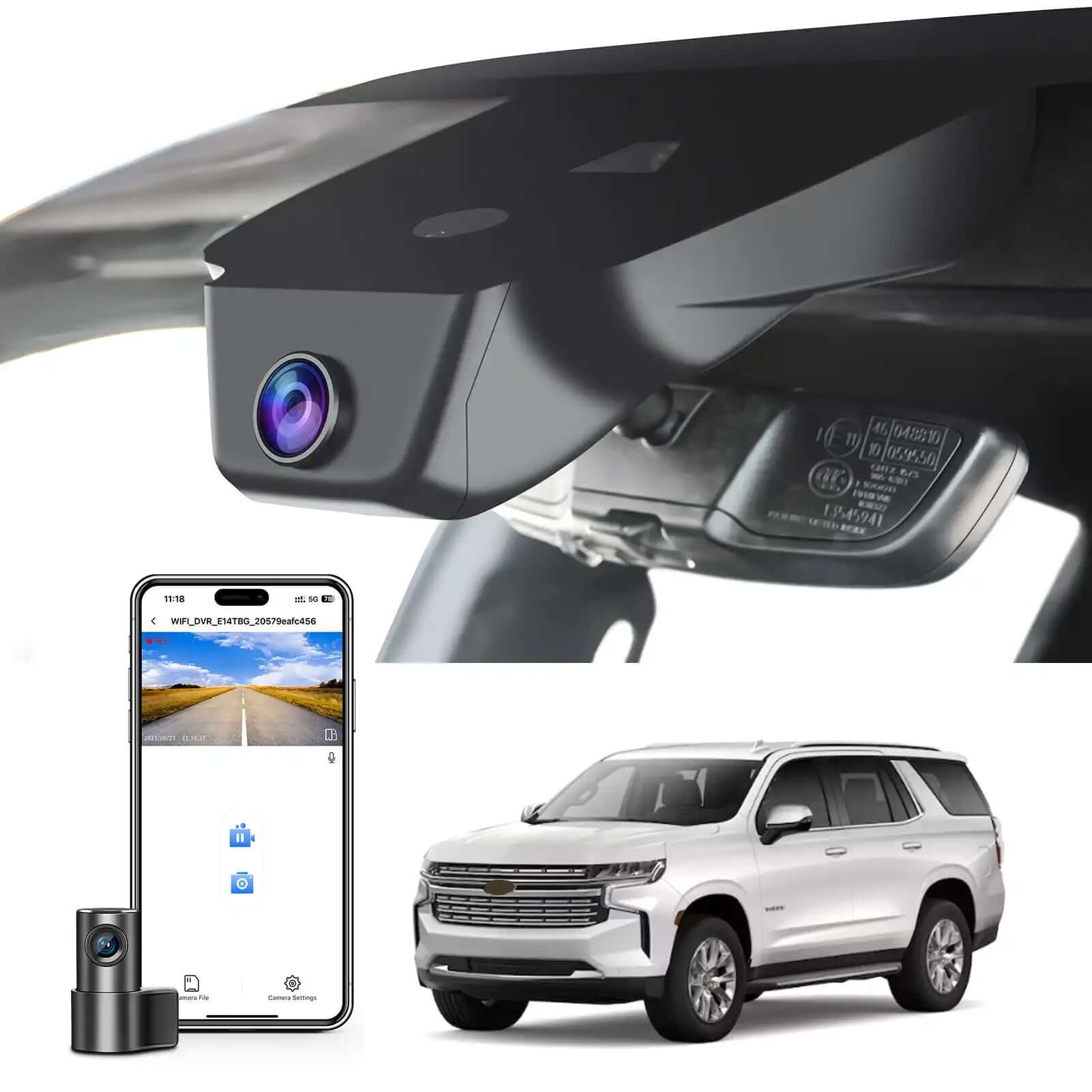 Mangoal Front 4K & Rear 1080P Dash Cam for Chevy Suburban/Tahoe | OEM ...